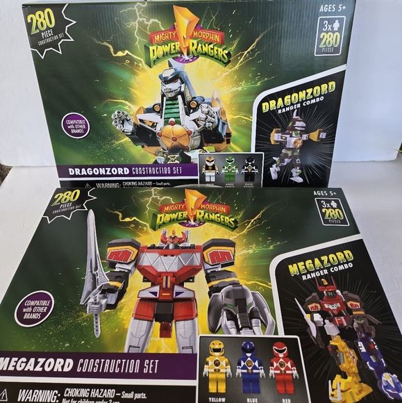 Toys | Mighty Morphin Power Rangers Megazord And Dragonzord ...